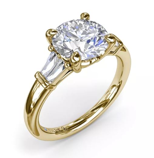 Tapered Baguette Diamond Engagement Ring – Hale's Jewelers